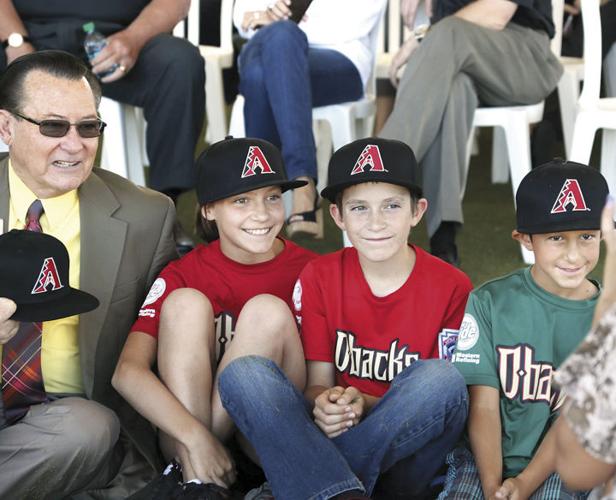 Baseball legend Randy Johnson dedicates the field named for him in ...