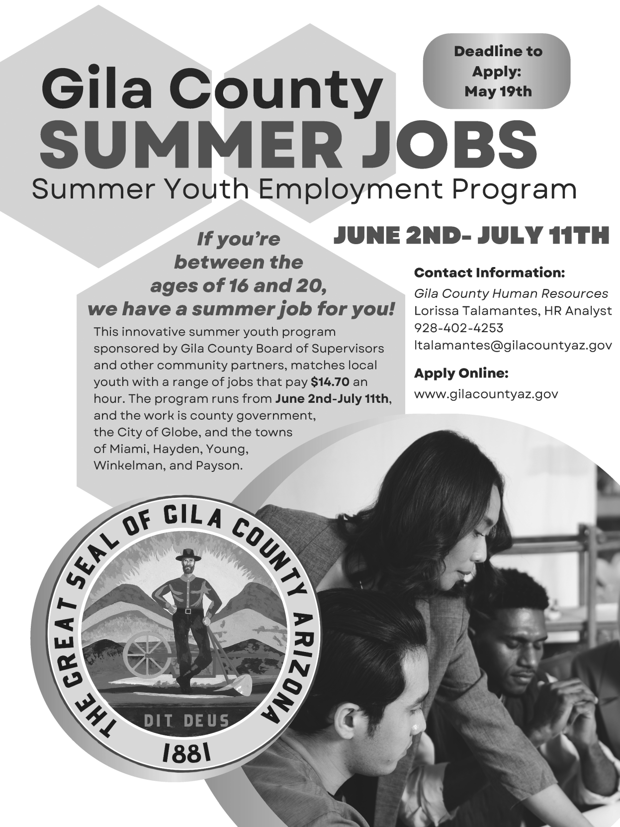 Youth summer jobs – apply today | News | paysonroundup.com