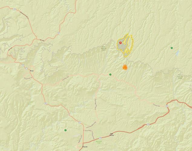 Update on 100 acre Highline Fire burning NW of Payson and Bonita Creek ...