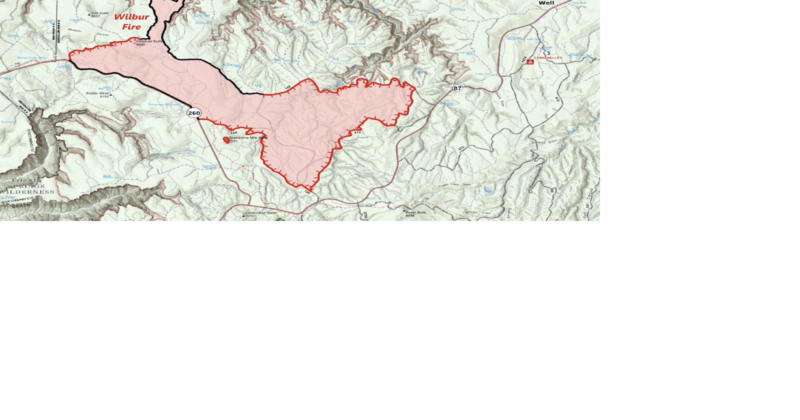 Wilbur Fire burn map as of June 20 | | paysonroundup.com
