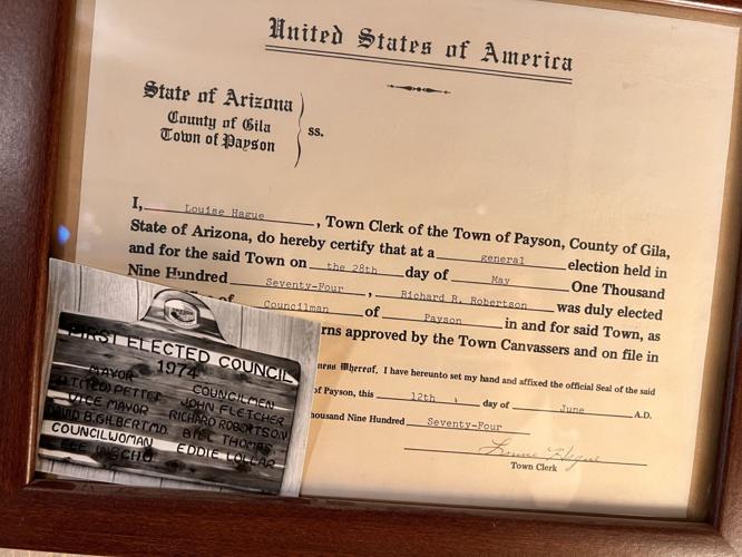 Payson council pulls out original town sign for proclamation | Local ...