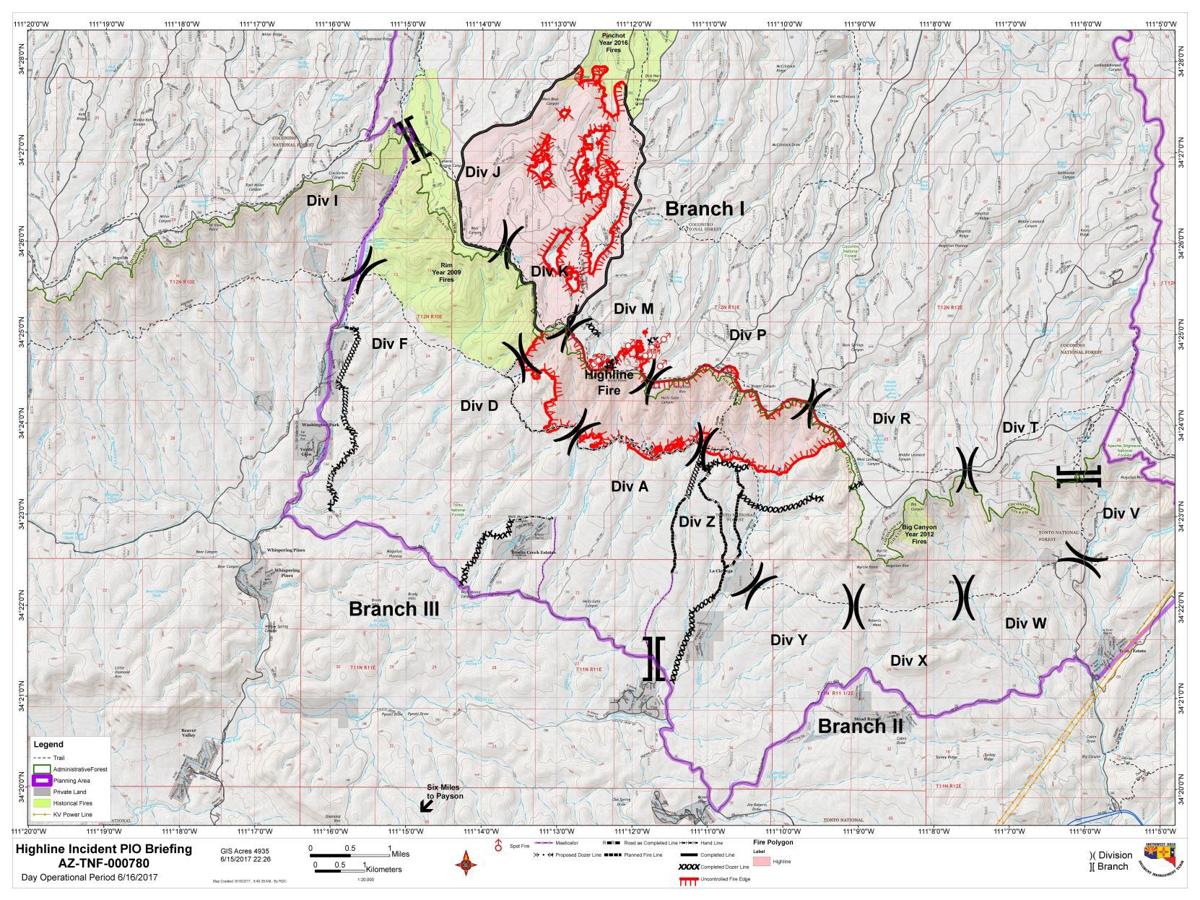 Major Success as Highline Fire crews hold flanks | News | paysonroundup.com