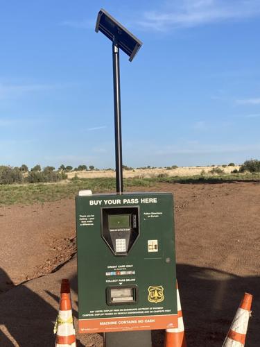 Tonto pass kiosk installed near Shoofly Ruins | Payson | paysonroundup.com