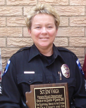 Payson Police sergeant named officer of the quarter | | paysonroundup.com