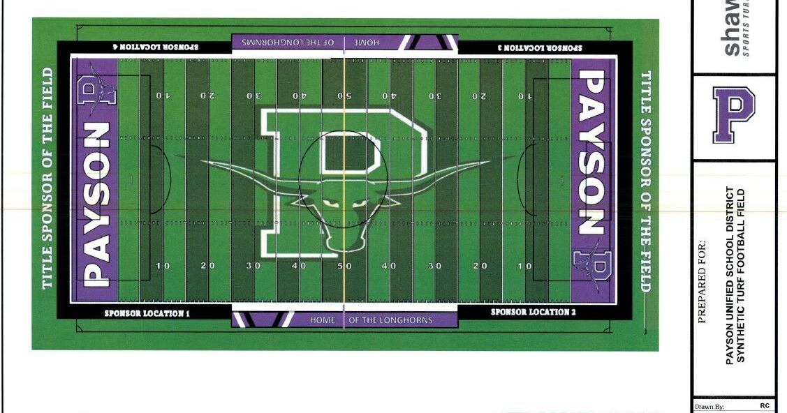 Payson school board celebrates grant for artificial turf on football ...