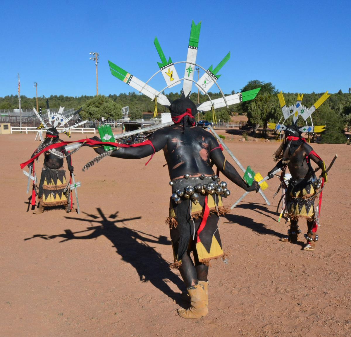 Crown Dancers share the dance at Tonto Apache Tribe's 45th Anniversary ...