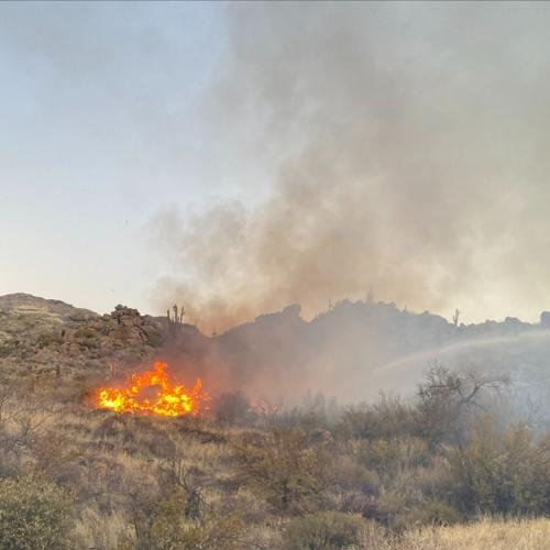 Crews stop fire from spreading along SR 87 | News | paysonroundup.com