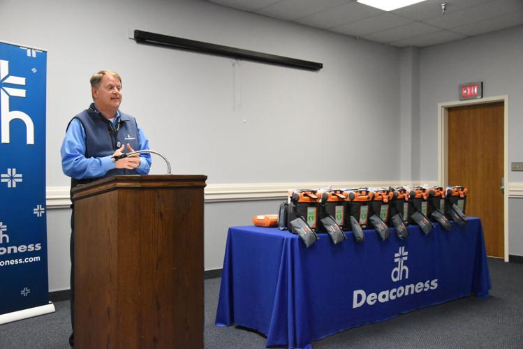 Deaconess Gibson donates life saving AEDs | Local News | pdclarion.com