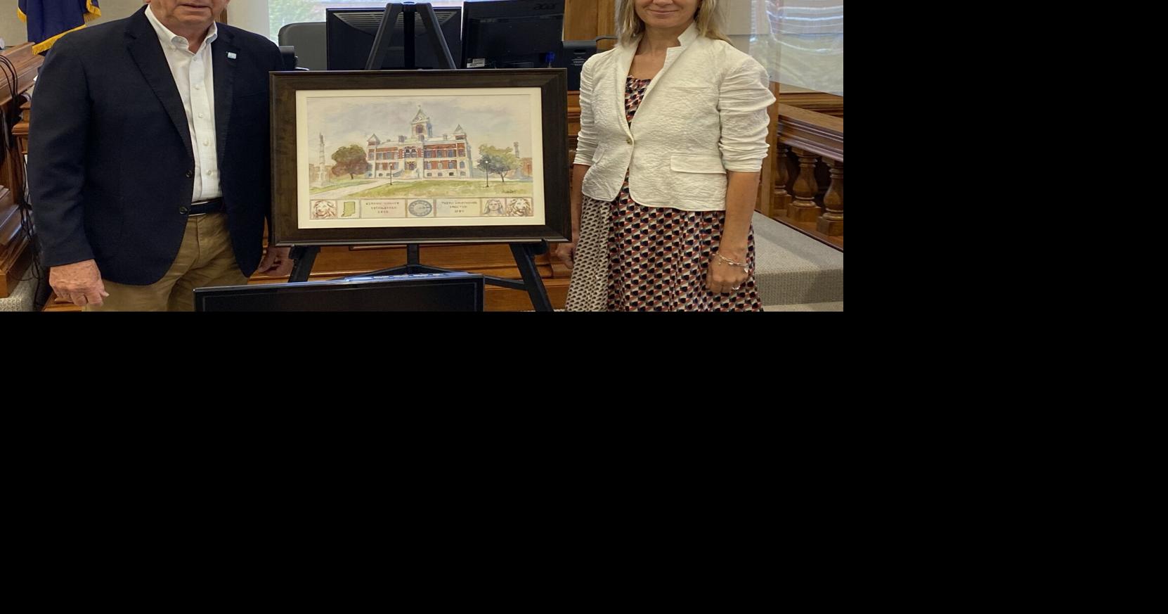 Gibson County Courthouse art presented | News | pdclarion.com