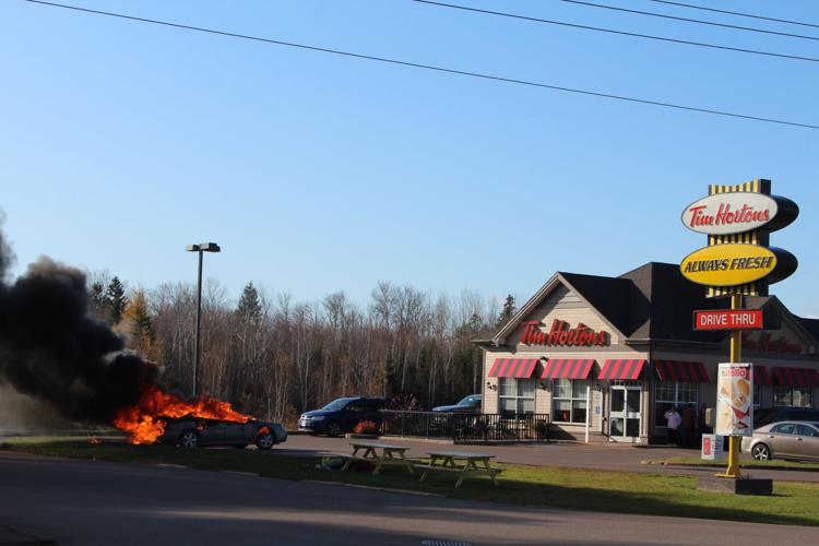 Vehicle catches fire at Tim Hortons in O'Leary | West Prince Graphic ...