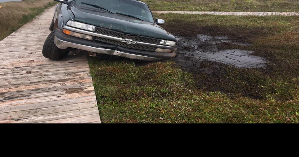 Visitors from Quebec come across truck stuck in bog on North Cape ...