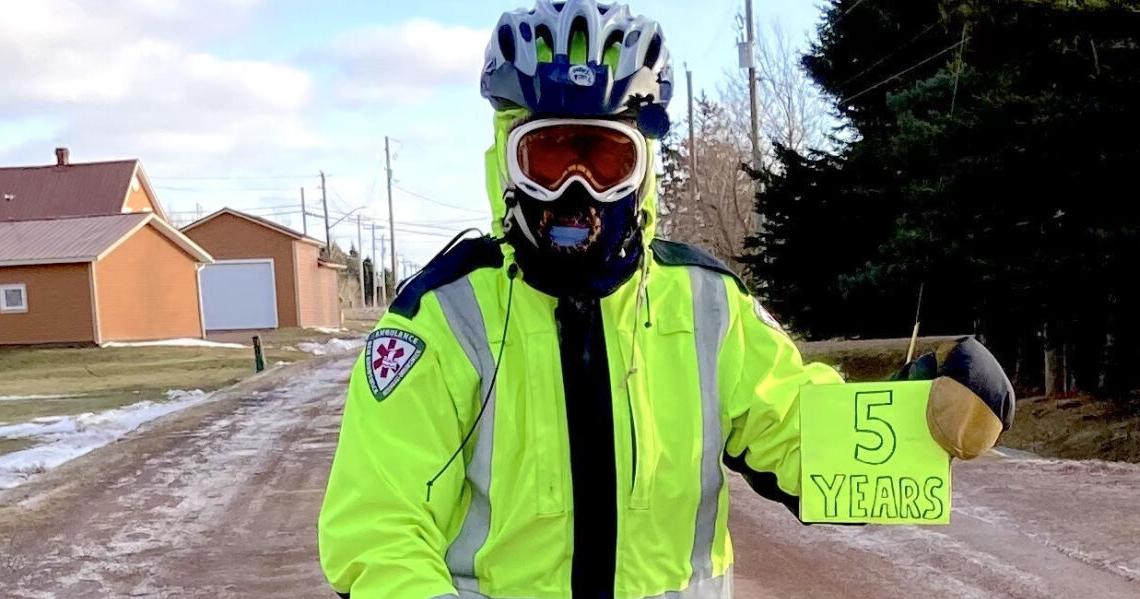St Edward man celebrates biking milestone | West Prince Graphic ...