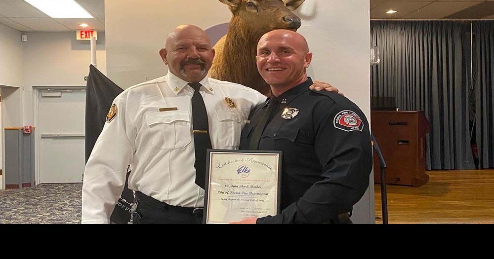 Elks Lodge honors Fire Capt. Mark Barbee | News | peoriatimes.com