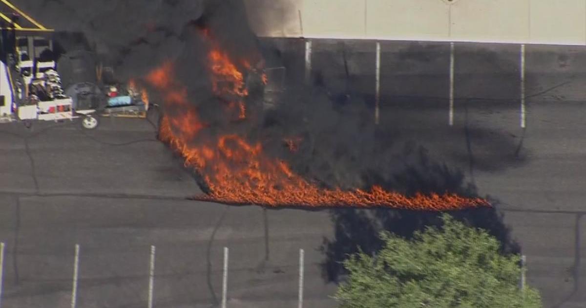 Two people injured after vehicle containing tar catches fire | News ...