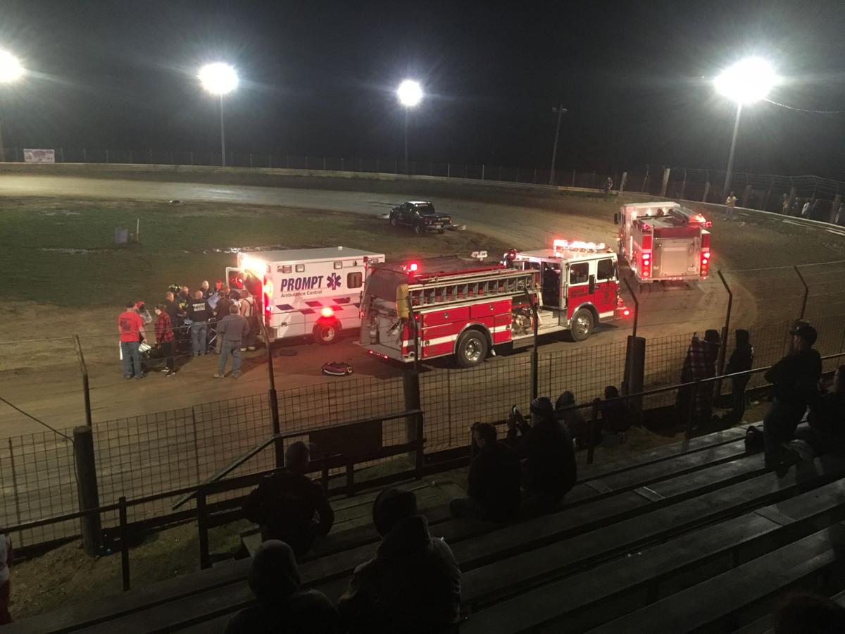 UPDATED: Racer airlifted from track after crash at speedway W/ VIDEO ...