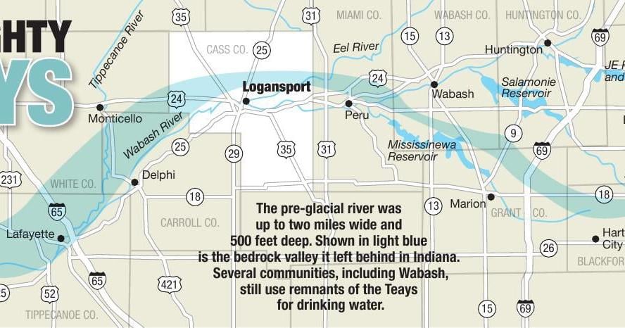 The mighty Teays: Part of extensive buried prehistoric river valley ...
