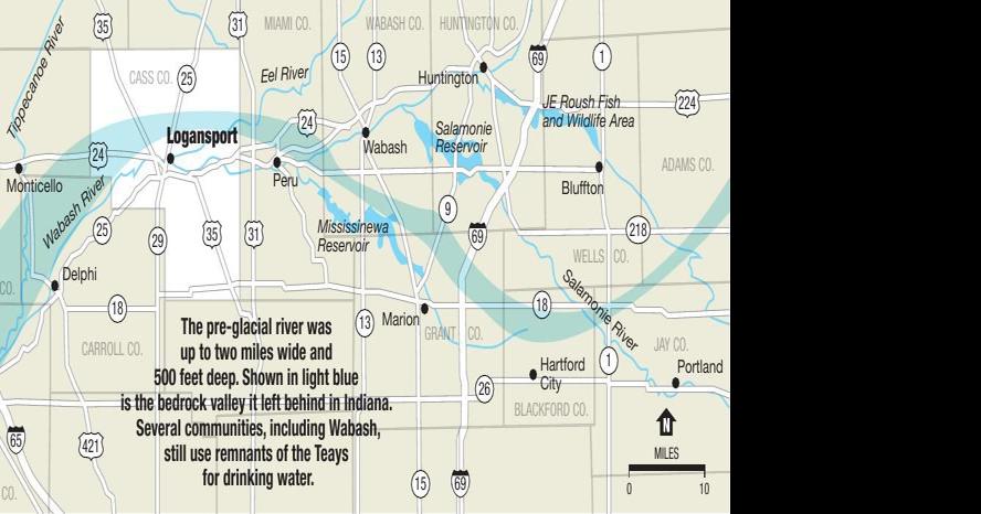 The mighty Teays: Part of extensive buried prehistoric river valley ...