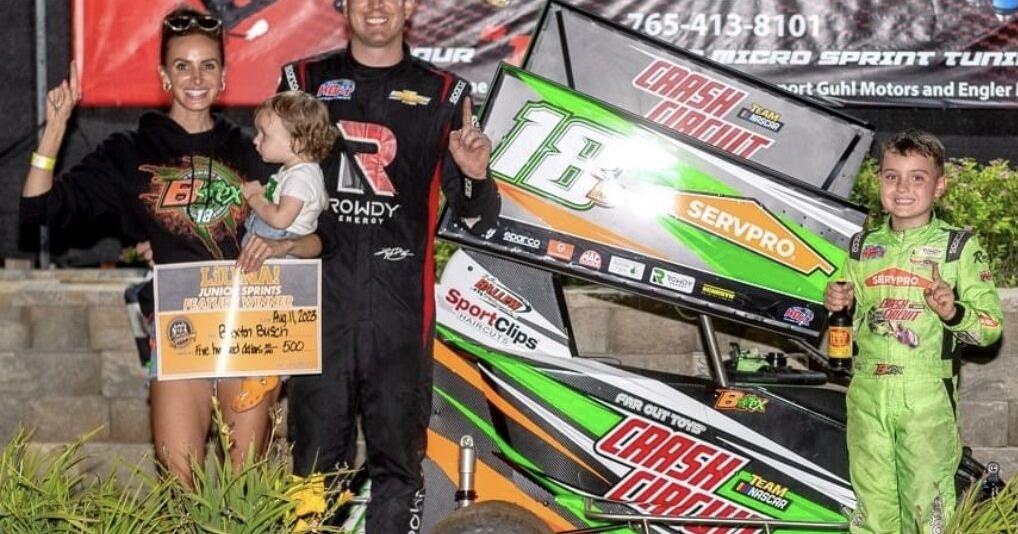 NASCAR royalty: Busch, son, Earnhardt's grandson race at US 24 Speedway ...
