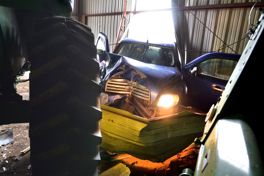 Gallery: Car crashes into barn | News | pharostribune.com
