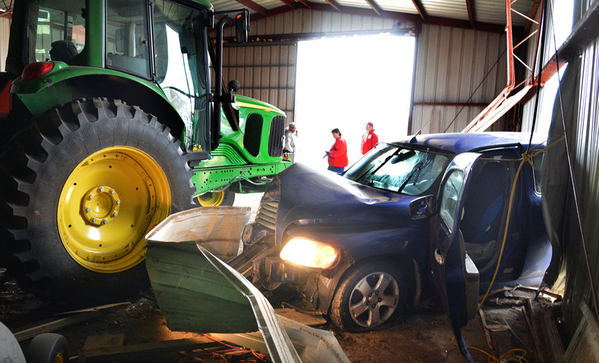 Gallery: Car crashes into barn | News | pharostribune.com
