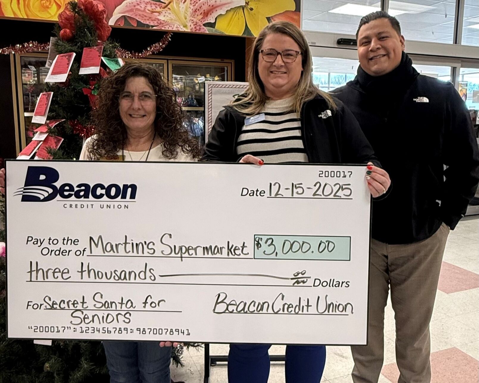 Beacon donates to Martin's Secret Santa for Seniors program | News ...