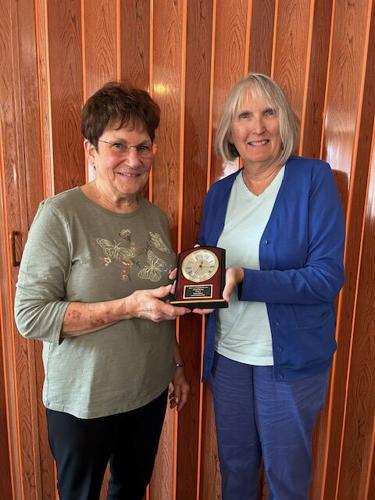 Debra Miller receives Indiana Retired Teachers Association Clock Award ...