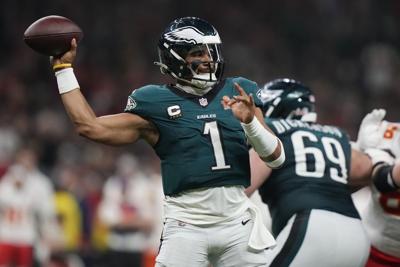 Jalen Hurts makes history as first Black Eagles quarterback to win a Super Bowl | Football ...
