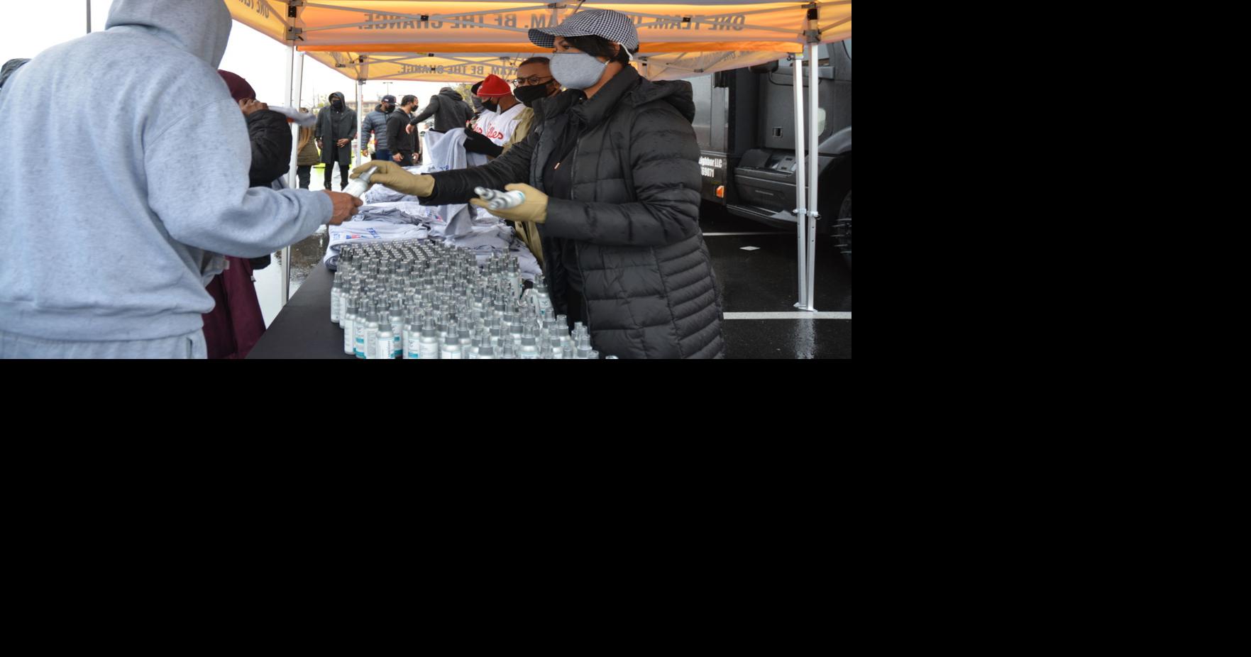 Morgan Cephas, ex-Phillie star Domonic Brown pass out PPEs | News ...