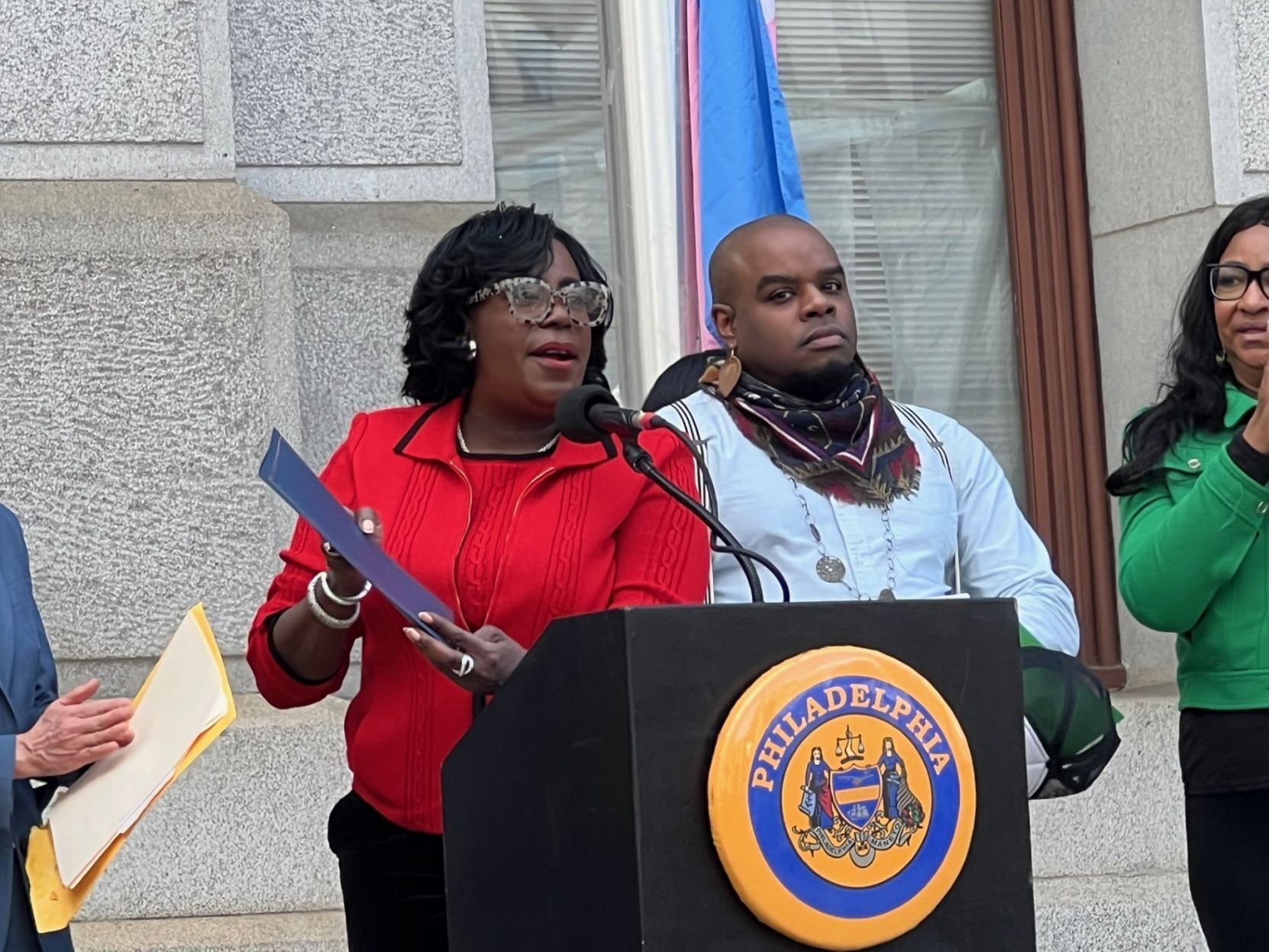 Flags raised at City Hall to honor Philly's transgender day | Local ...