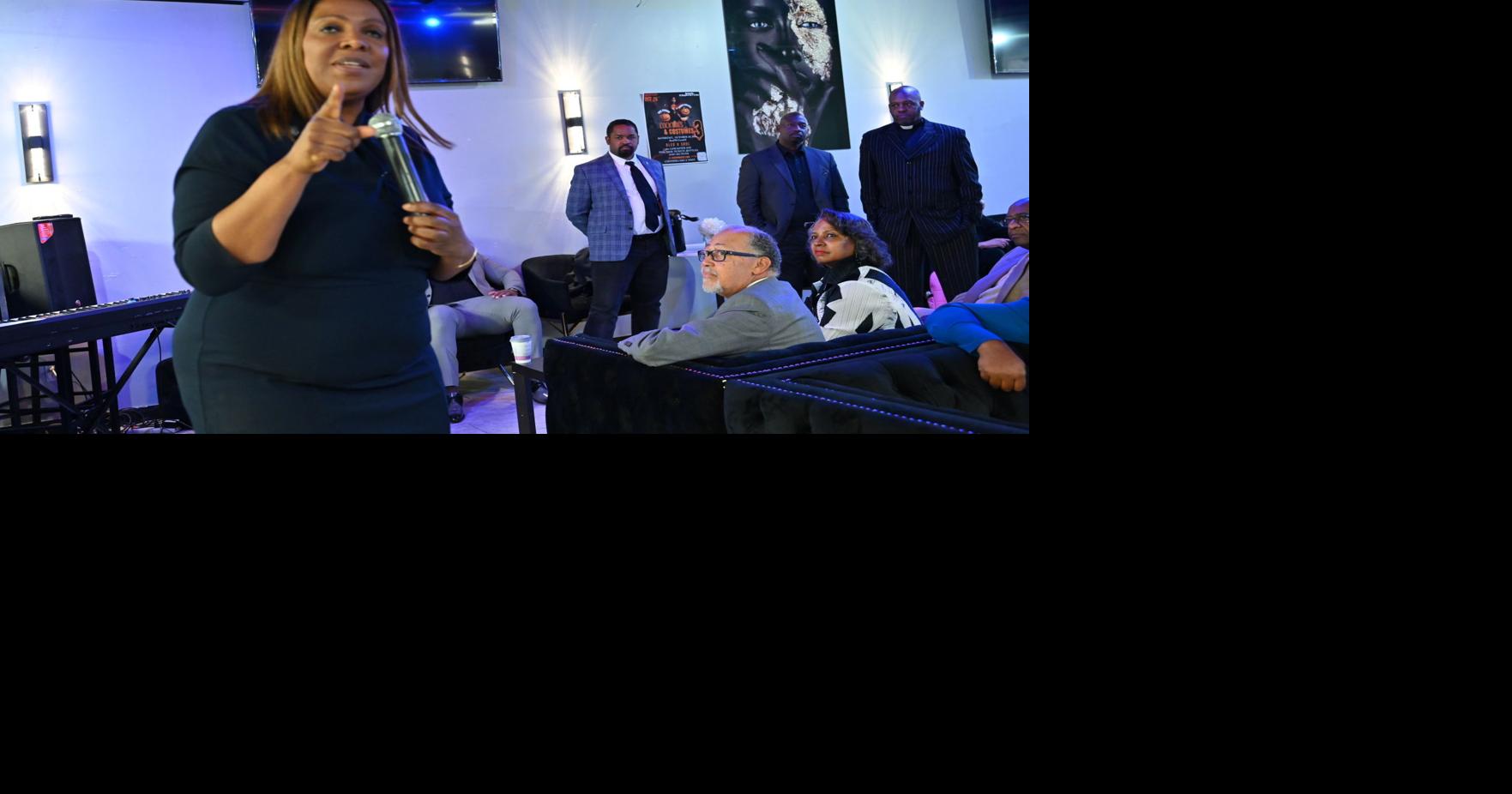 New York Attorney General Letitia James rallies with Philly's Black ...