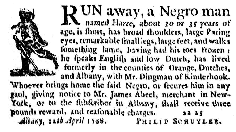 History of slavery in NY examined through runaways notices ...