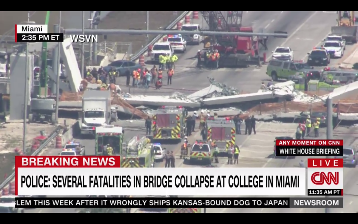 Multiple people killed in pedestrian bridge collapse at FIU | News ...