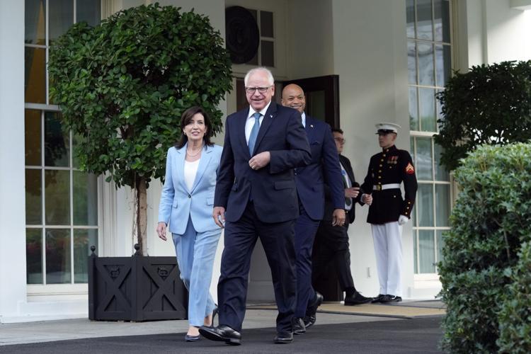 Harris picks Minnesota Gov. Tim Walz as her running mate in a bid to ...