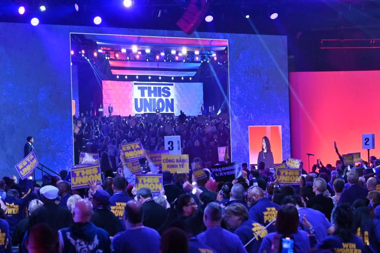 VP Kamala Harris rallies in Philadelphia with SEIU members | Local News ...