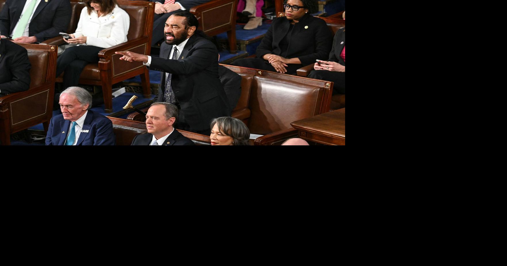 Rep. Al Green removed from House chamber as some Democrats ignore party ...