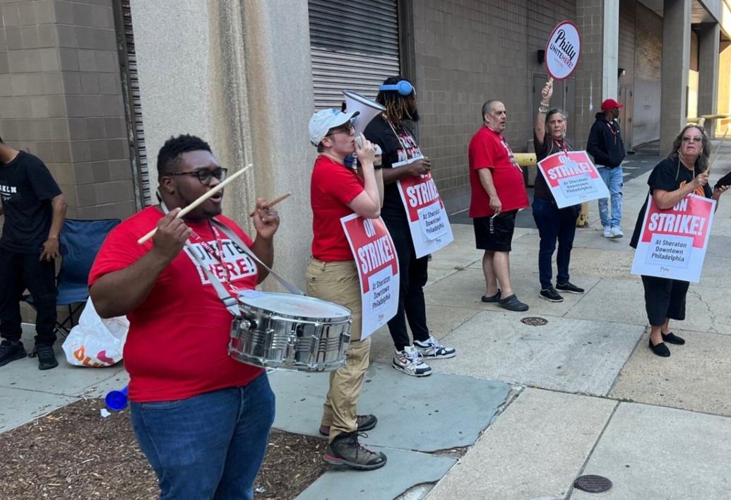 ‘We are going to fight': Hotel workers strike at Sheraton Philadelphia ...