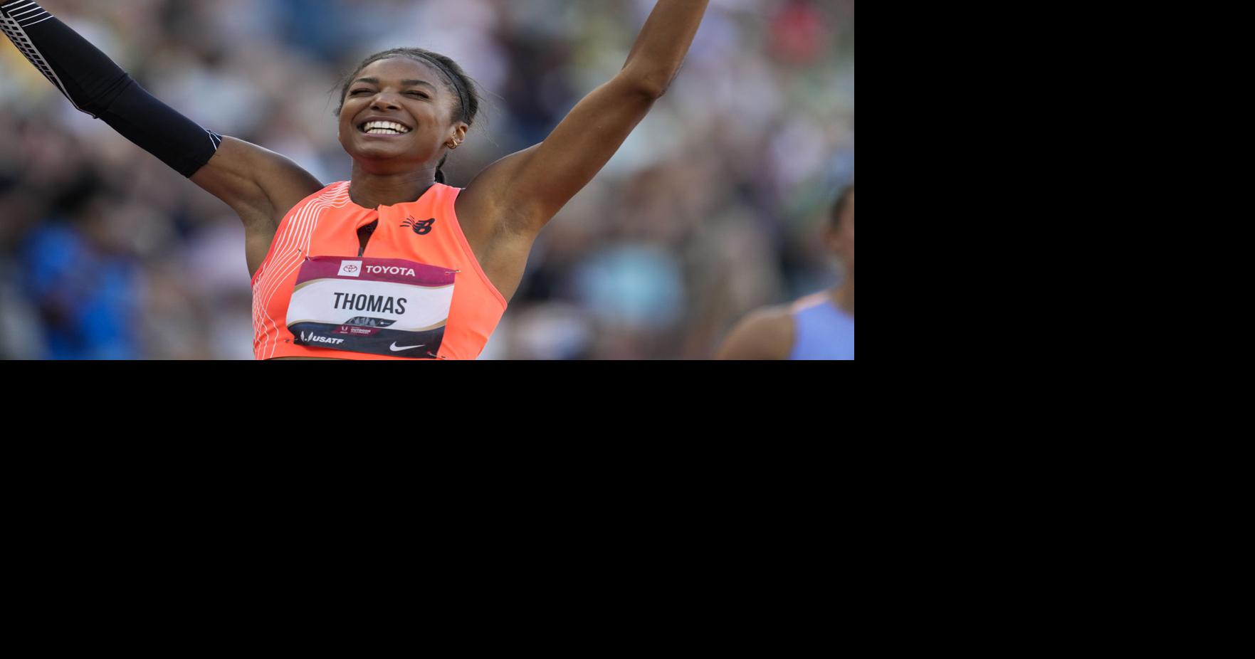 Gabby Thomas holds off Sha'Carri Richardson to win the 200 at the US ...