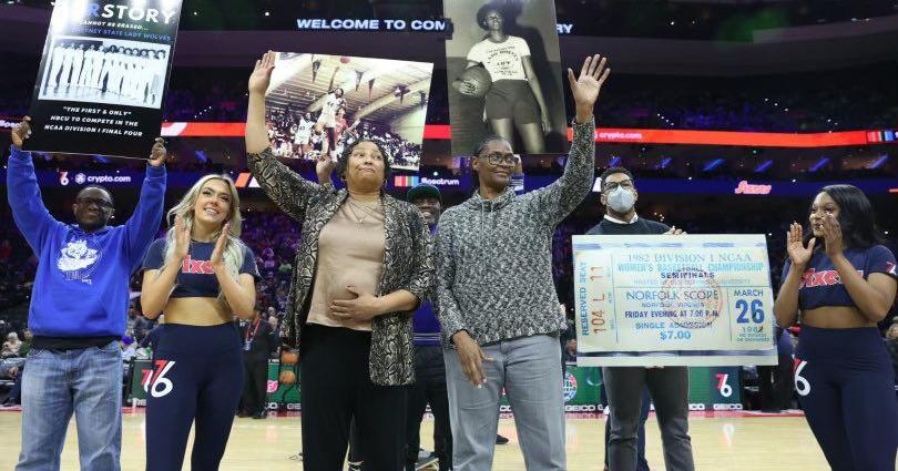 Sixers honor 1982 Cheyney University women’s basketball team ...
