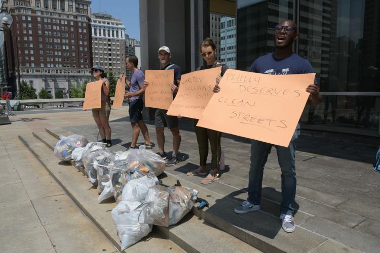 Ya Fav Trashman and partners protest to highlight city’s trash failures ...
