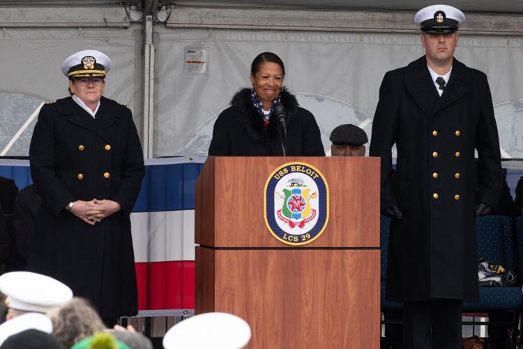 First Black woman major general honored as sponsor for US combat ship ...