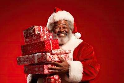 Back in the Day: A Black Santa was not something you'd see back then ...