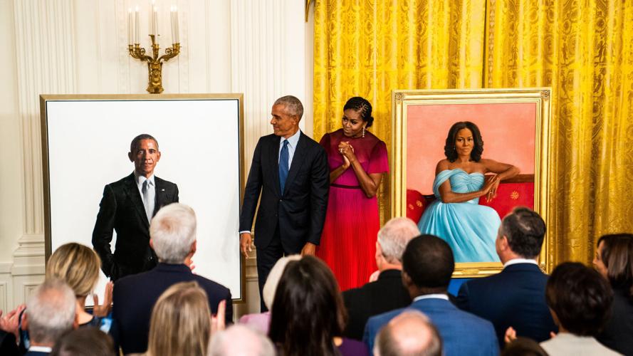 In new Obama portraits, a traditional but necessary nod to goodwill ...