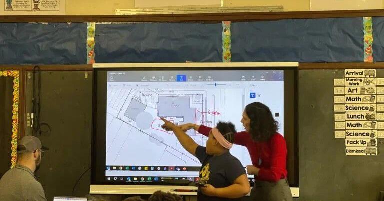 Overbrook Elementary third graders are working to turn their asphalt ...