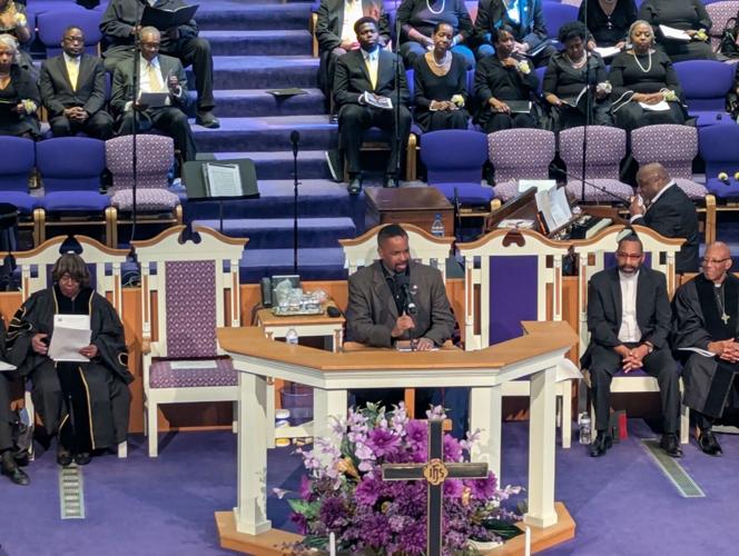 Members of Zion Baptist Church install new pastor Rev. Michael A Major ...