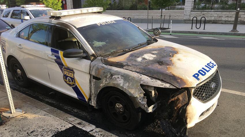 Several police cars set on fire in West Philadelphia | Local News ...
