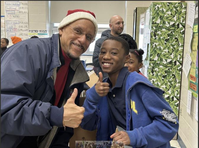 Senator Vincent Hughes visits the Bluford School | The Learning Key ...