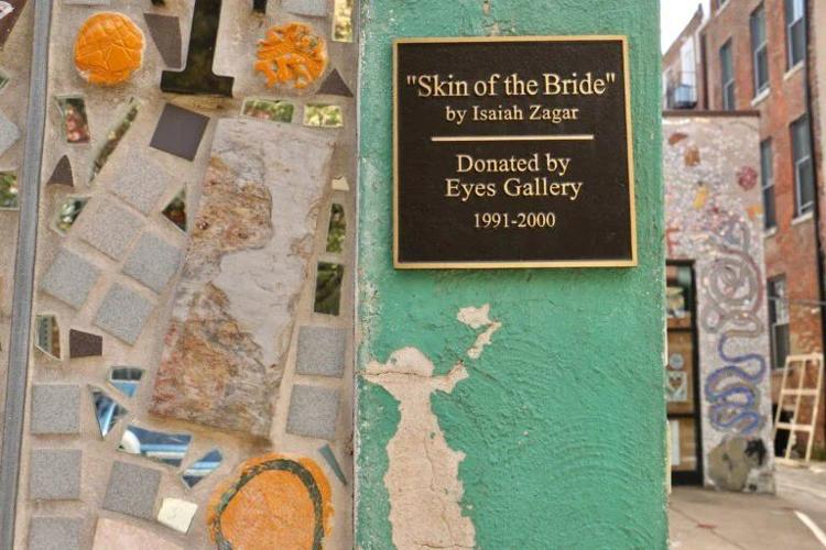 Isaiah Zagar’s iconic Painted Bride mosaic in Philadelphia’s Old City ...