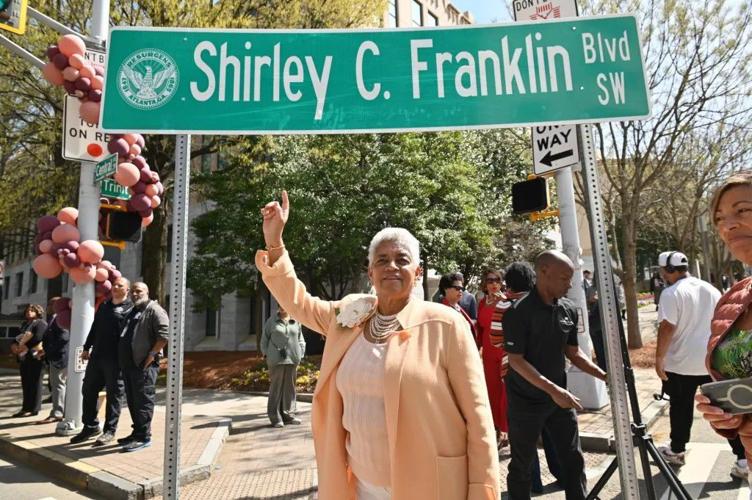 Former Mayor Shirley C. Franklin honored with Street, Park Renaming ...