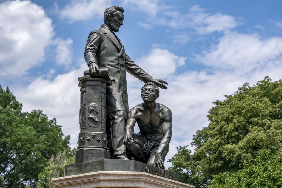 Protesters: Remove statues of slave kneeling before Lincoln | Across ...