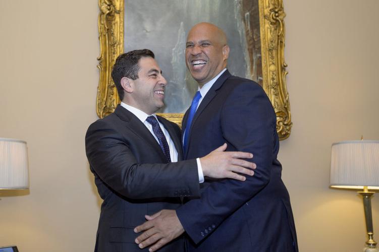 New Jersey Democrat George Helmy sworn in as replacement for Menendez in the Senate ...